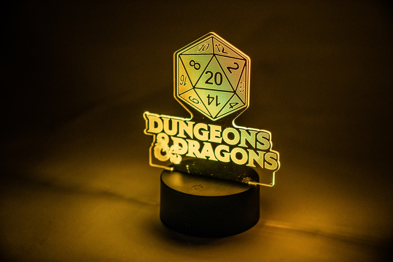 DND - Acrylic LED Light - Dungeons and Dragons | Amazing Light for DND ...
