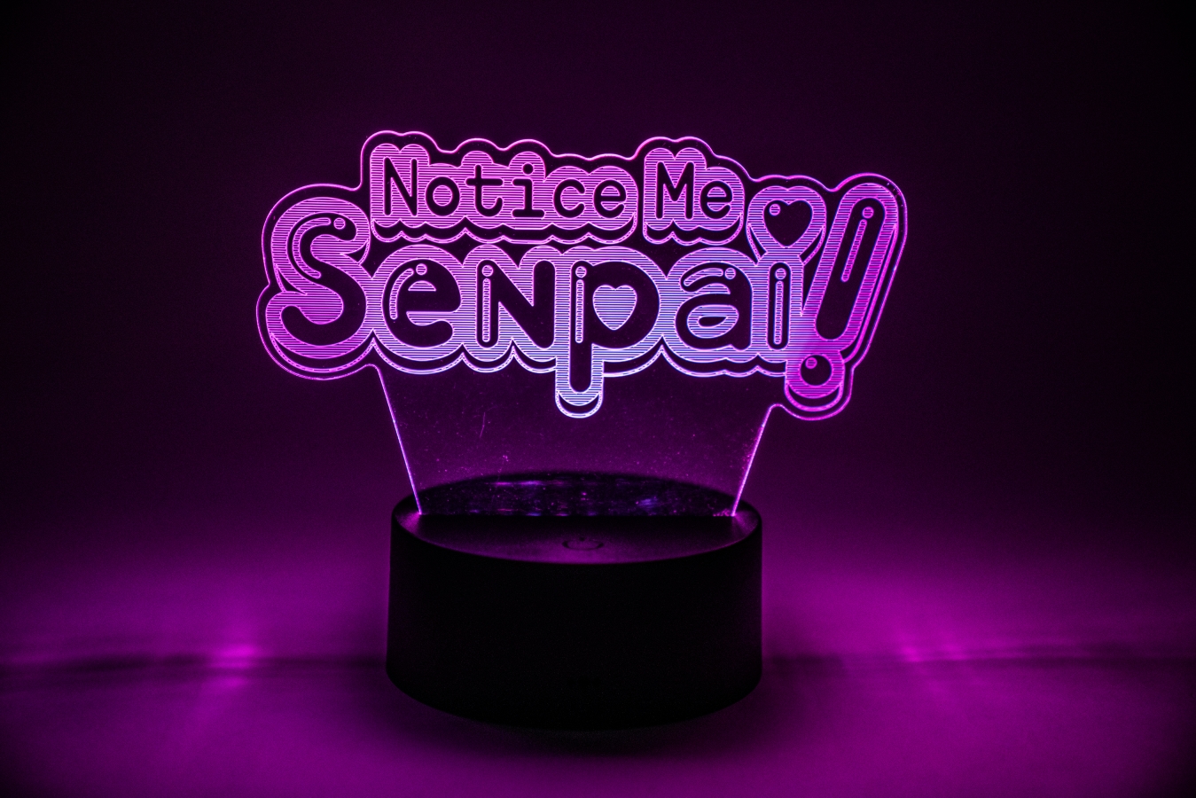 Notice Me Senpai - Acrylic LED Light