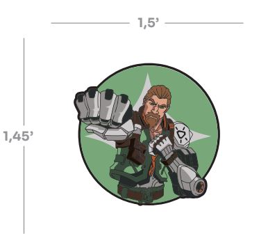 Valorant Enamel Pin - Breach