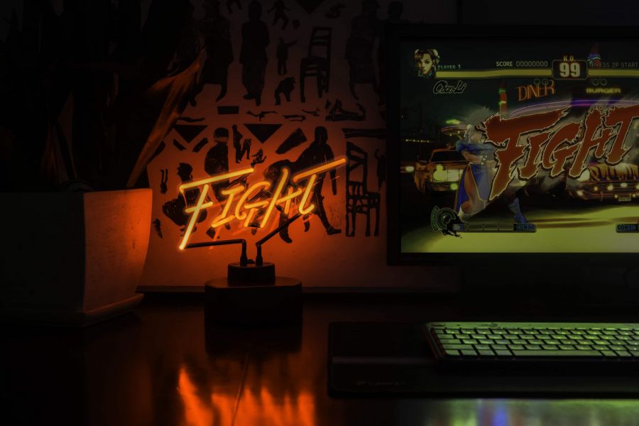 Fight Neon Light - Street Fighter