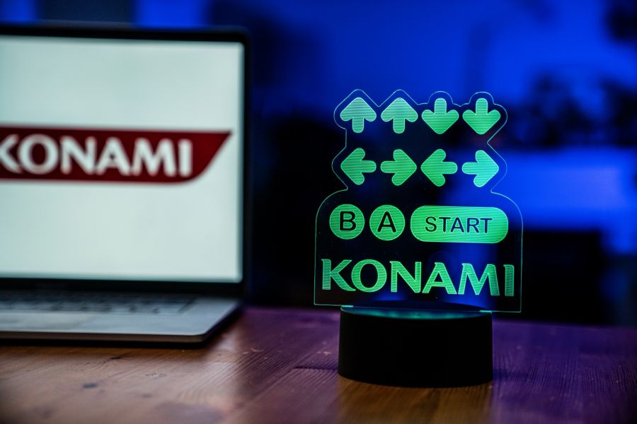 Konami Code - Acrylic LED Light - Retro Gaming Gift