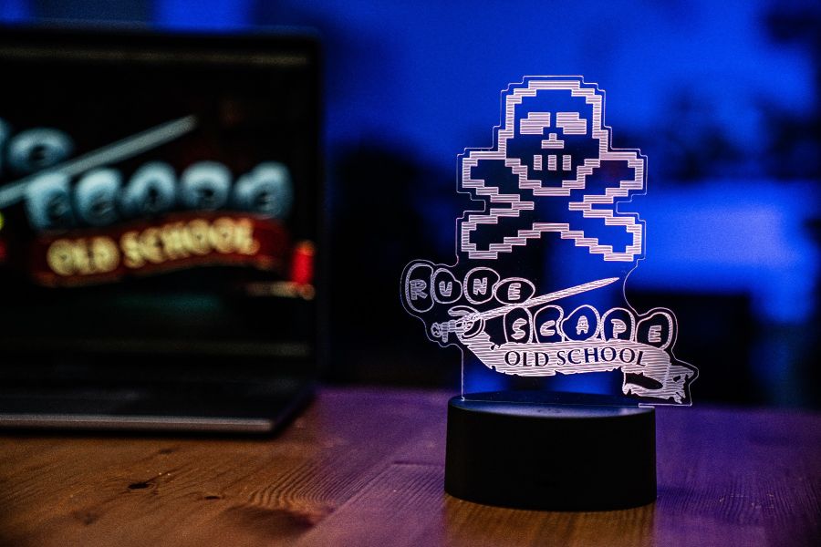 Runescape Old School - Acrylic LED Light | Amazing LEDs for Gamers and ...
