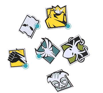 Six Siege Lesion Operator Icon Pin - 6 Collection